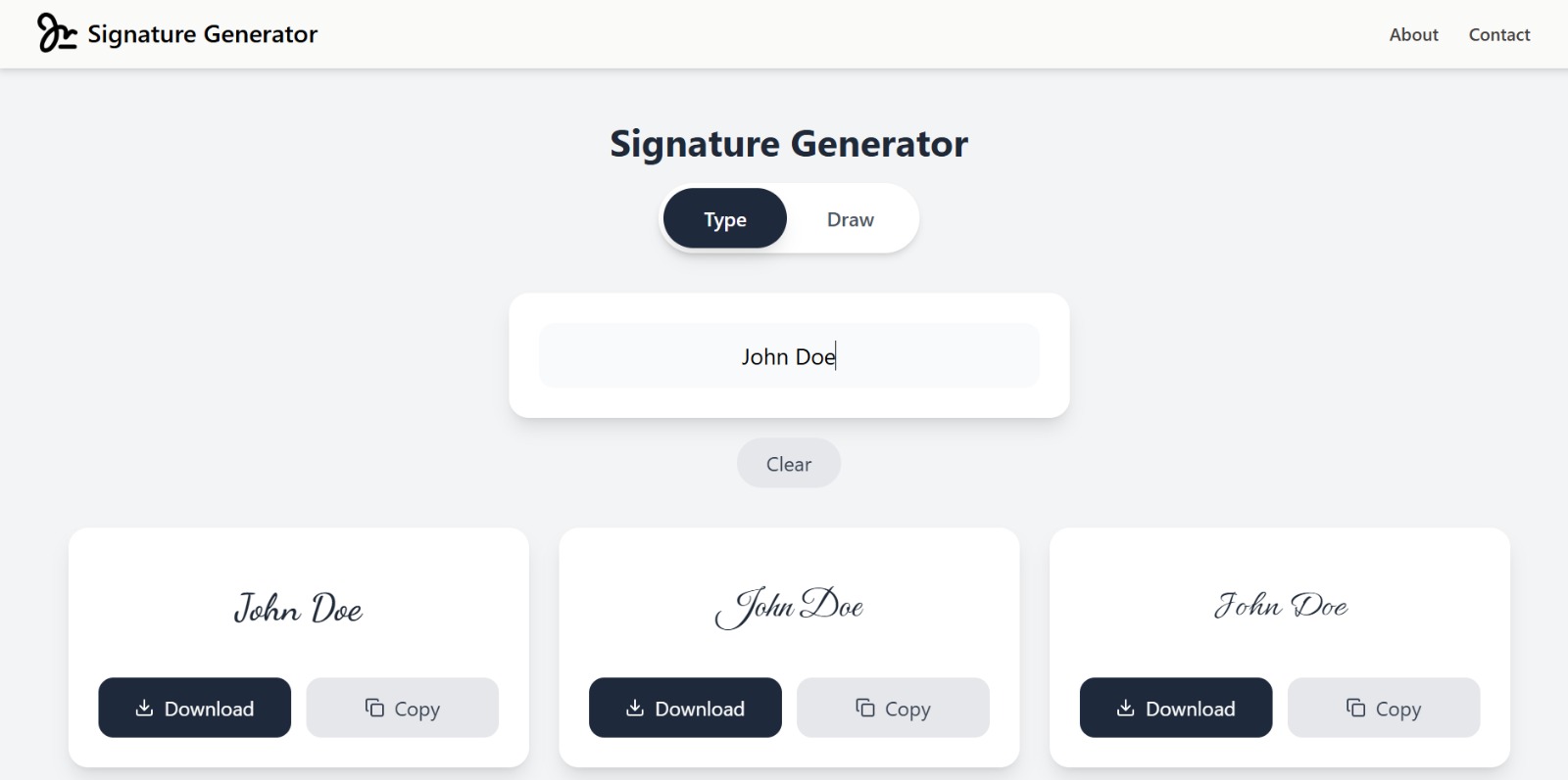 Free Online Signature Generator
